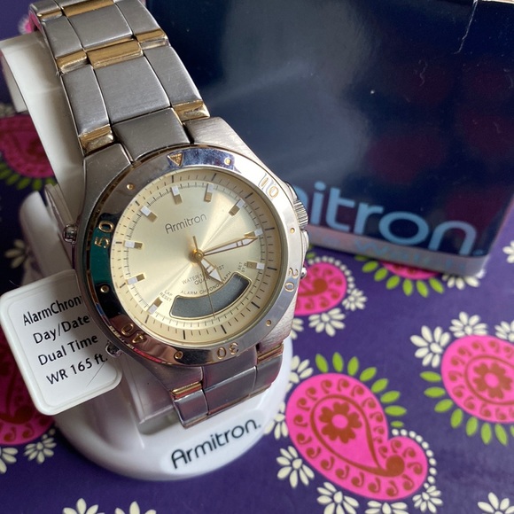 Armitron | Accessories | Armitron Men Watch Has Stand Box Needs Battery ...